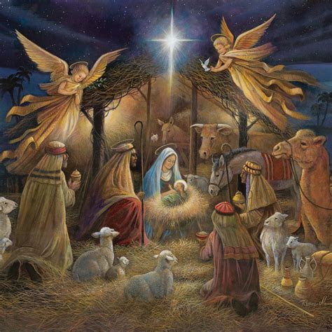 Nativity Canvas Graffiti Art Prints