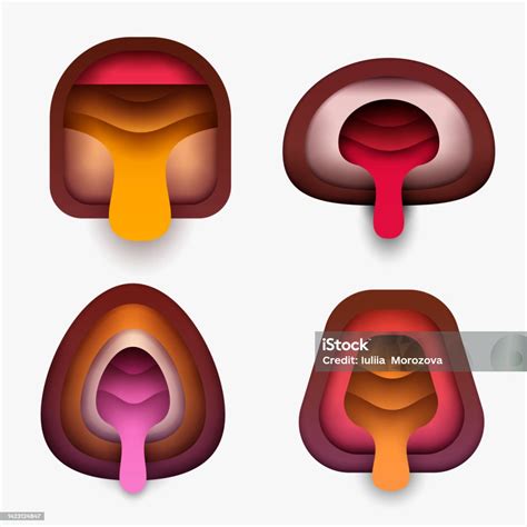 초콜릿 캔디 슬라이스를 흰색 배경에 격리 된 채우기로 설정하십시오 만화 공예 종이 컷 스타일의 창조적 인 3d 개념 밝고 최소한의 음식 디자인 현대 기하학적 벡터