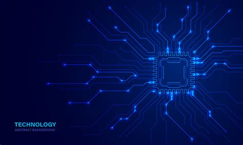 벡터 미래형 마이크로칩 Cpu 회로 기판 블루 라이트 기술 추상적인 배경입니다 Cpu에 대한 스톡 벡터 아트 및 기타 이미지 Cpu 연료 및 전력 생산 컴퓨터