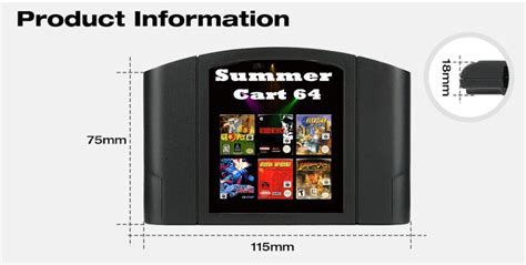 Super 64 Retro การ์ดเกม 340 In 1 เกม N64 ตลับหมึกสําหรับ N64 คอนโซลวิดีโอเกมภูมิภาคฟรีพร้อมการ์ด