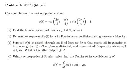 solved problem 1 ctfs 50 pts consider the continuous time