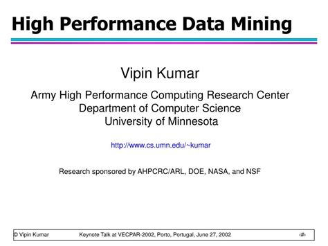 Ppt High Performance Data Mining Powerpoint Presentation Free Download Id93998