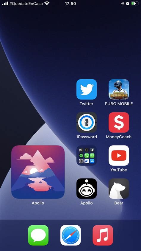 clear space r ios14homescreen