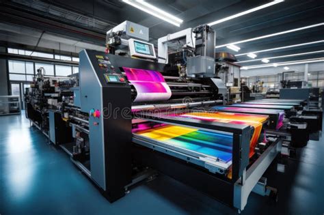 Modern Printing Press With Color Printing Stock Illustration Illustration Of White Modern Printing Press With Color Printing Stock Illustration Illustration Of White