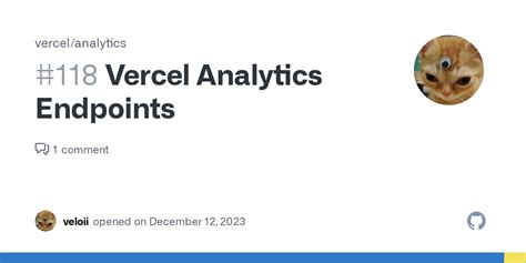 Vercel Analytics Endpoints · Issue 118 · Vercelanalytics · Github