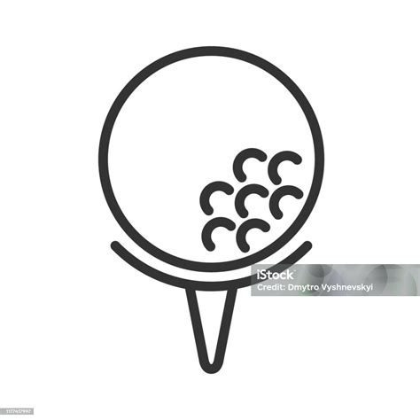 정향 골프 공 개요 Ui 웹 아이콘 웹 모바일 및 사용자 인터페이스 디자인에 대한 정향 골프 공 벡터 아이콘흰색 배경에 격리 T 셔츠에 대한 스톡 벡터 아트 및 기타 이미지