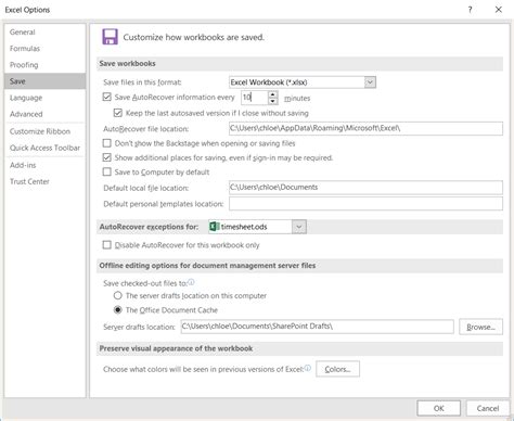 Windows How Do I Prevent Excel From Asking If Im Sure I Want To Save In Ods Format Each Time