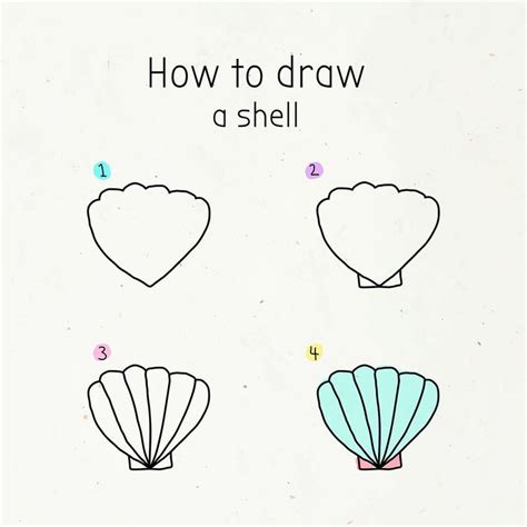 Learn To Draw A Beautiful Shell Doodle Free Tutorial