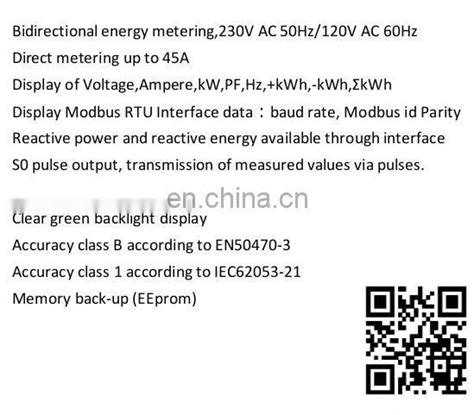 Em115 Mod 230v 545a Smart Electric Modbus Energy Meter Of Mid Energy