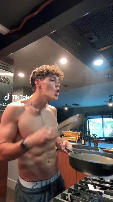 Alexis Superfan S Shirtless Male Celebs Noah Beck Shirtless Cooking Tiktok