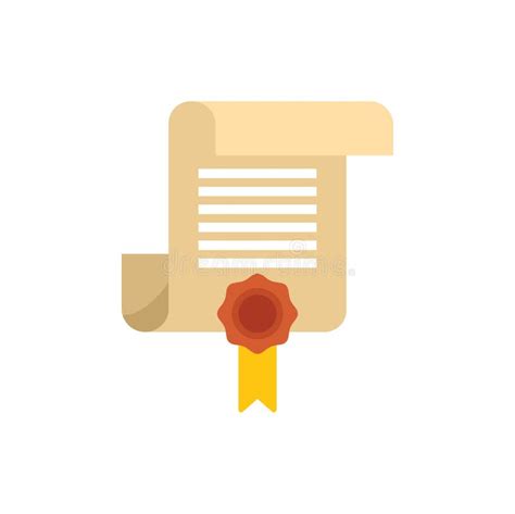 Important Official Document With A Wax Seal Is Confirming The Agreement