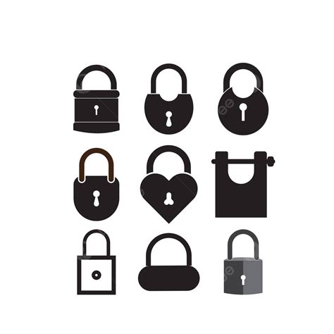 Padlock Icon Concept Encryption Lock Isolated Vector Concept