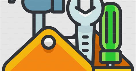 렌치와 망치가 있는 도구 상자 벡터 Unsplash의 건축 이미지