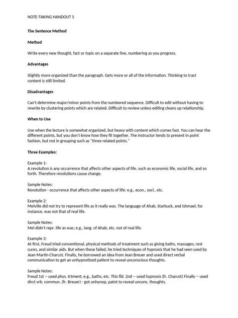 The Sentence Method Pdf