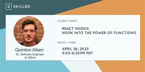 Quinton Aiken On Linkedin React Hooks Hook Into The Power Of Functions
