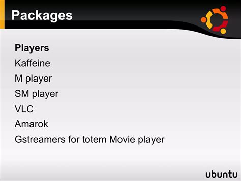 Ubuntu Presentation Ppt