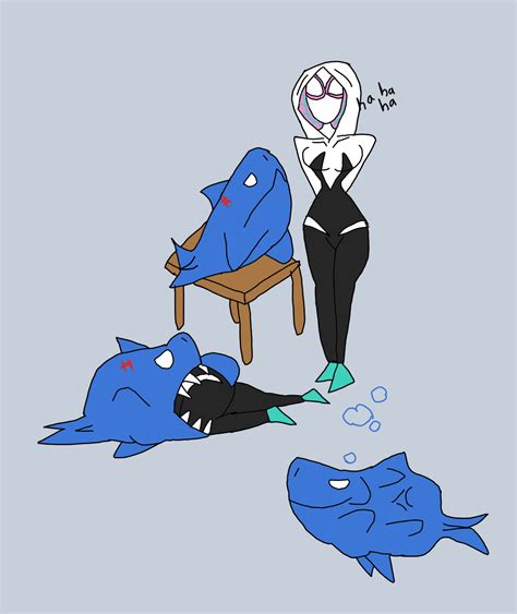 Spider Gwen Shark Vore Improved By Kikihgh On Deviantart
