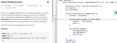 gfg160 geekstreak2025 javadeveloper slidingwindow problemsolving