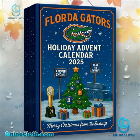 Florida Gators Advent Calendar 2025 9ninecloth