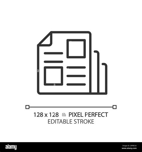 2d Customizable Thin Linear Black Magazine Icon Stock Vector Image And Art Alamy