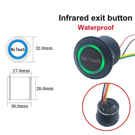 Waterproof No Touch Infrared Sensor Exit Button Sw Vicedeal