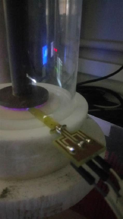 Triple Langmuir Probe Positioned For Electronic Temperature Measurement