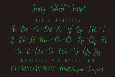 Scary Ghost Script Font 1001 Fonts