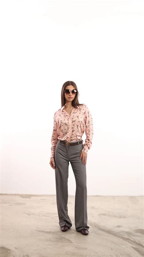 Шовкова сорочка з квітковим принтом купити