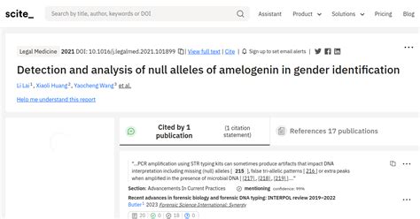 Detection And Analysis Of Null Alleles Of Amelogenin In Gender Identification