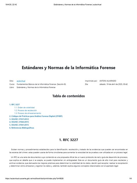 Normas Iso En Informática Forense Pdf Informática Forense