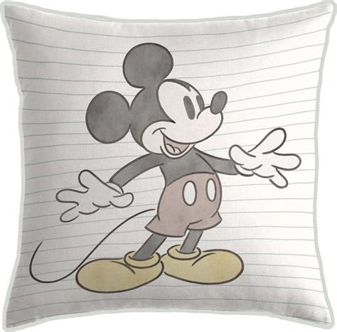 Disney Mickey Mouse Square Cushion With Filling