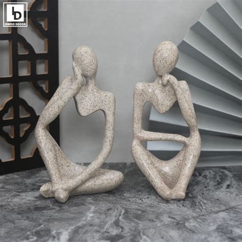 Kum Rengi D N R Soyut Heykeller Heykeller Yoga Heykelcik Skandinav Oturma Odas Ev Dekor