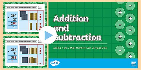 Year 3 Addition And Subtraction Lesson 3c Adding 3 And 2 Digit Numbers With