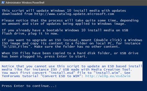 PowerShell Scripting Update Windows USB Install Media Tutorials