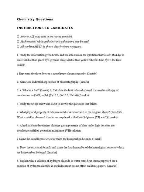 Chemistry Questions Pdf Solubility Diet And Nutrition Chemistry Questions Pdf Solubility Diet And Nutrition