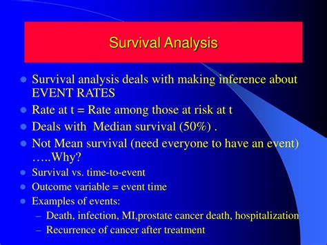 ppt logistic regression and survival analysis powerpoint presentation