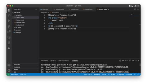 วิธีแสดงหน้า Html ด้วย Gin Go Developers