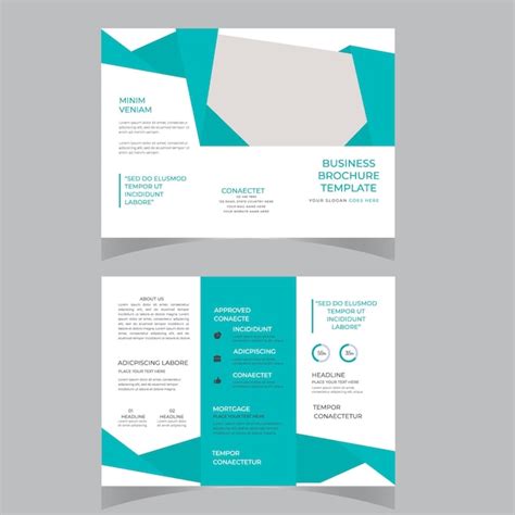 Premium Vector Corporate Business Trifold Brochure Template Modern Creative And Professional