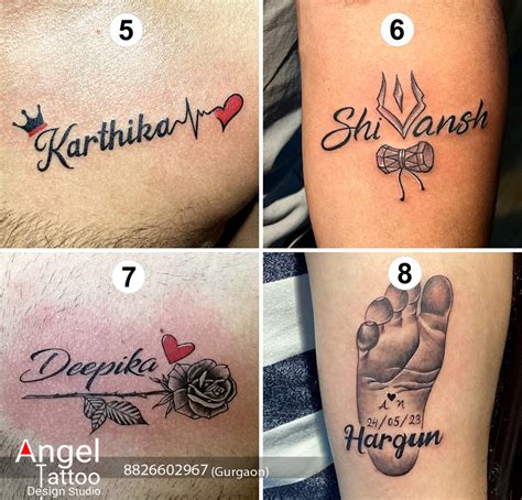 Angel Name Tattoo Designs