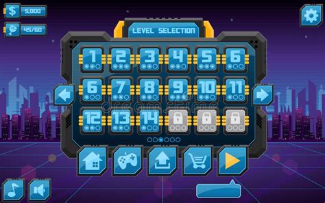 Sci Fi Video Game User Interface Stock Vector Illustration Of Supermarket Window 302017845