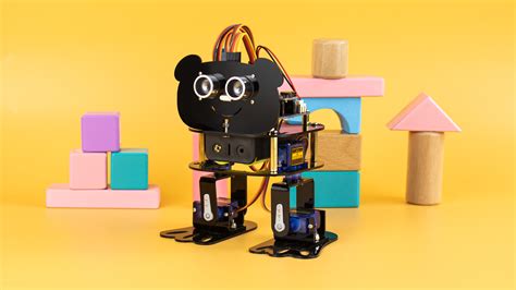 lafvin diy 4 dof robot kit panda robot for arduino nano with cd