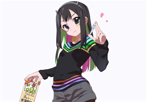 Safebooru 1girl Beyblade Beyblade X Black Eyes Black Hair Black