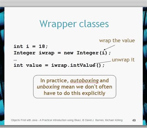 Bluej Chapter 8 Part 4 Wrapper Classes Autoboxing And Unboxing Youtube