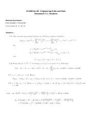 Solutions To Engineering Probs And Stats Homework Problems From Course Hero