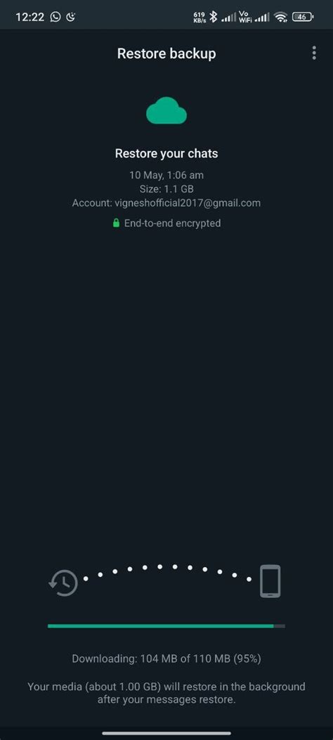 new solution for unable to restore your chats from this backup from