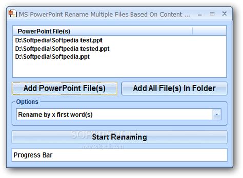 MS PowerPoint Rename Multiple Files Based On Content Software Download Softpedia