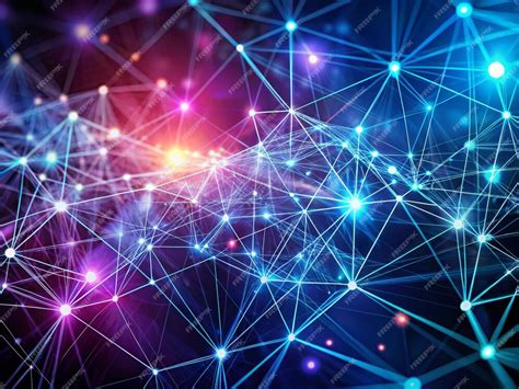 3d Abstract Network Communications Background With Plexus Design Premium Ai Generated Image