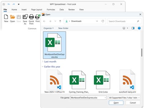 Import And Export In Spreadsheet For Wpf Wpf Controls Devexpress Documentation