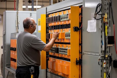 premium photo engineer installing a new ups uninterruptible power