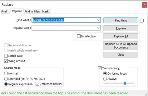 notepad how to search between multiple lines in notepad stack